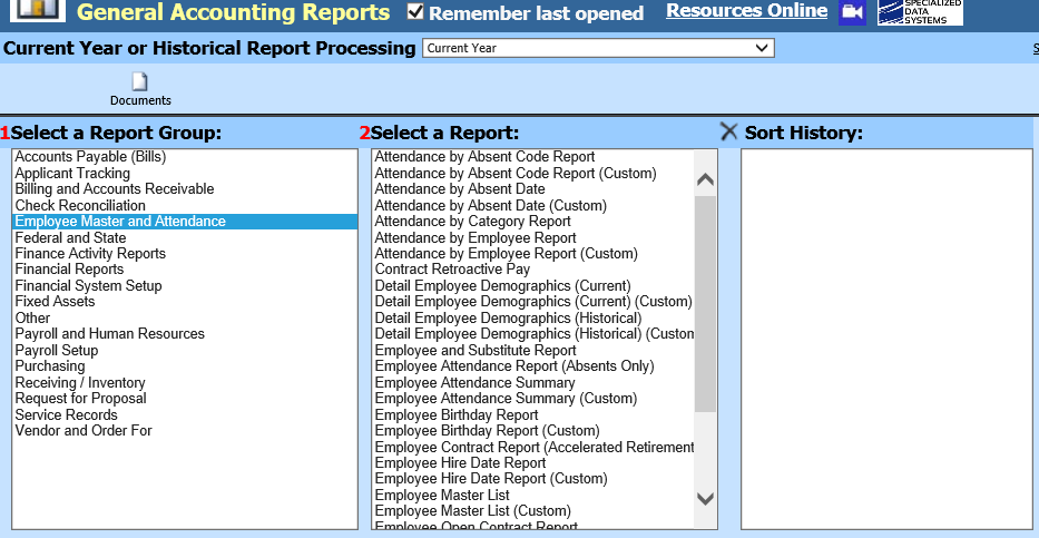 Verifying and Printing Employee Attendance Reports